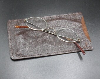 Antique English Victorian, Steel Spectacles With Leather Case, Antique ...