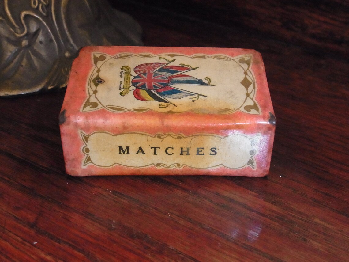Vintage Matchbox Holder, WW1, World War One, Hospital Comforts Fund ...