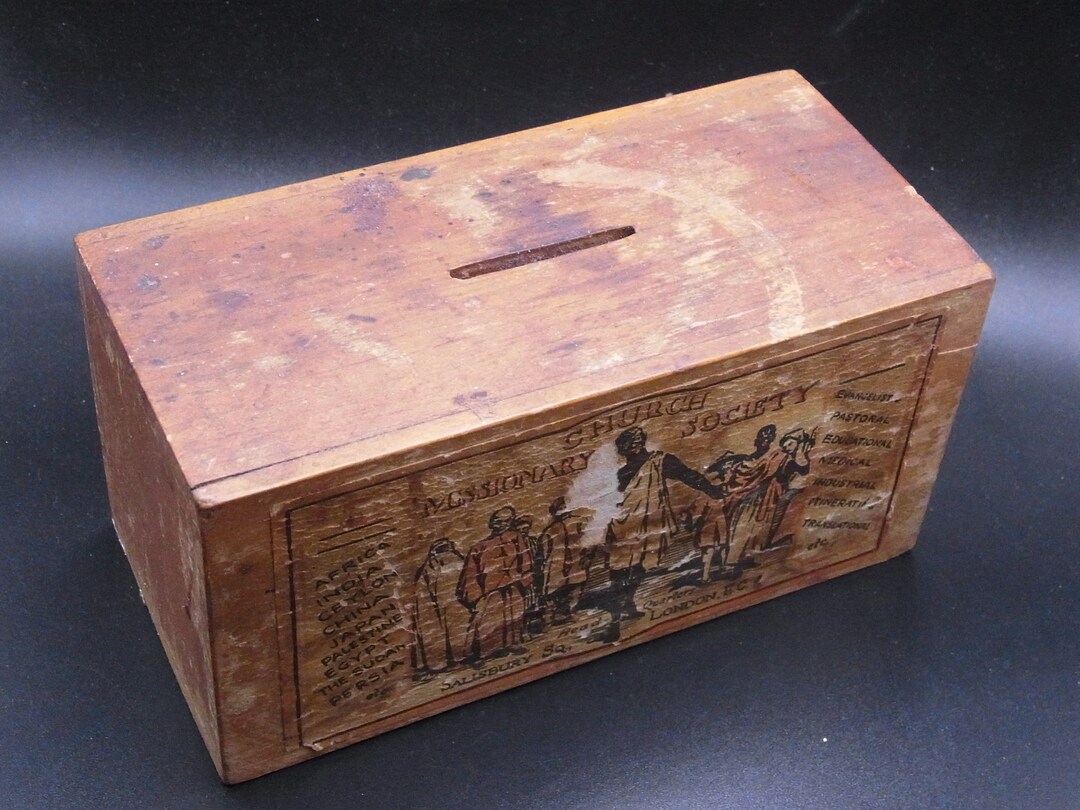 Antique Church Baptist Missions Missionary Society, Wooden Collection ...