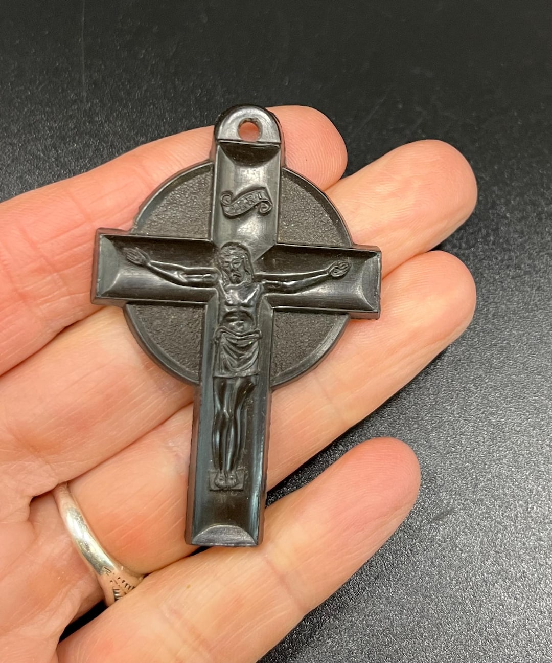 Second World War, WW2 Crucifix, 'the Pledge of Victory', Bakelite ...