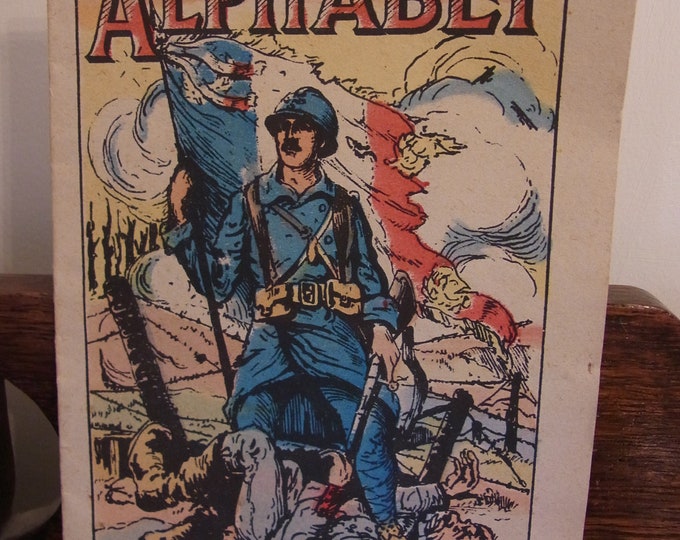 Rare Antique French Alphabet ABC, Book, Pamphlet, WW1, First World War ...