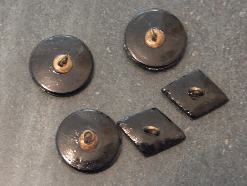 Antique French Jet Glass Buttons Victorian French Jet Buttons - Etsy