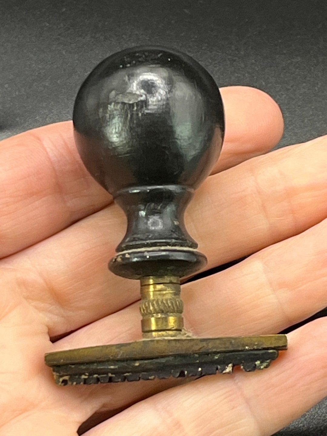 Antique Wooden Handled Ink Stamp, 'photographed By' Circa 1950s or ...