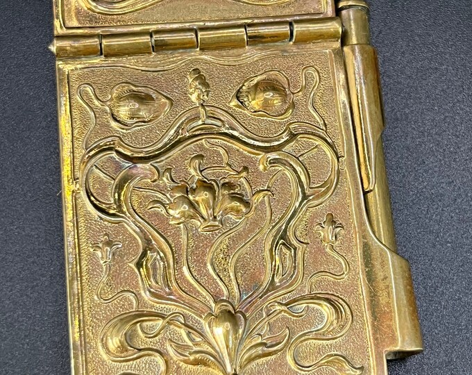 Antique Art Nouveau Aide Memoire With Paper and Pencil Circa 1900s ...