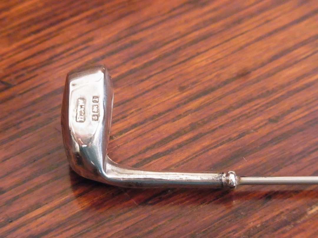 Antique Golf Club Sterling Silver Hat Pin, Birmingham 1910, English ...