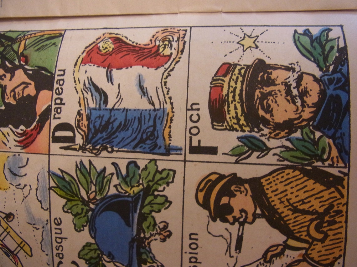 Rare Antique French Alphabet ABC Book Pamphlet WW1 First - Etsy UK