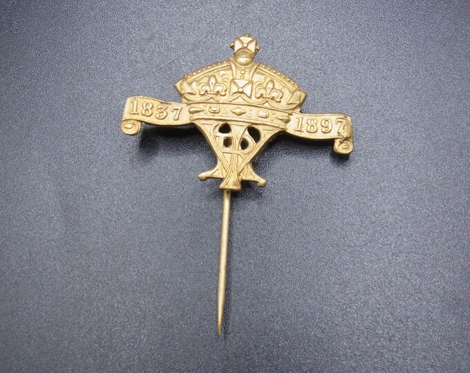 Antique Victorian Queen Victoria Diamond Jubilee 1897 Commemorative ...