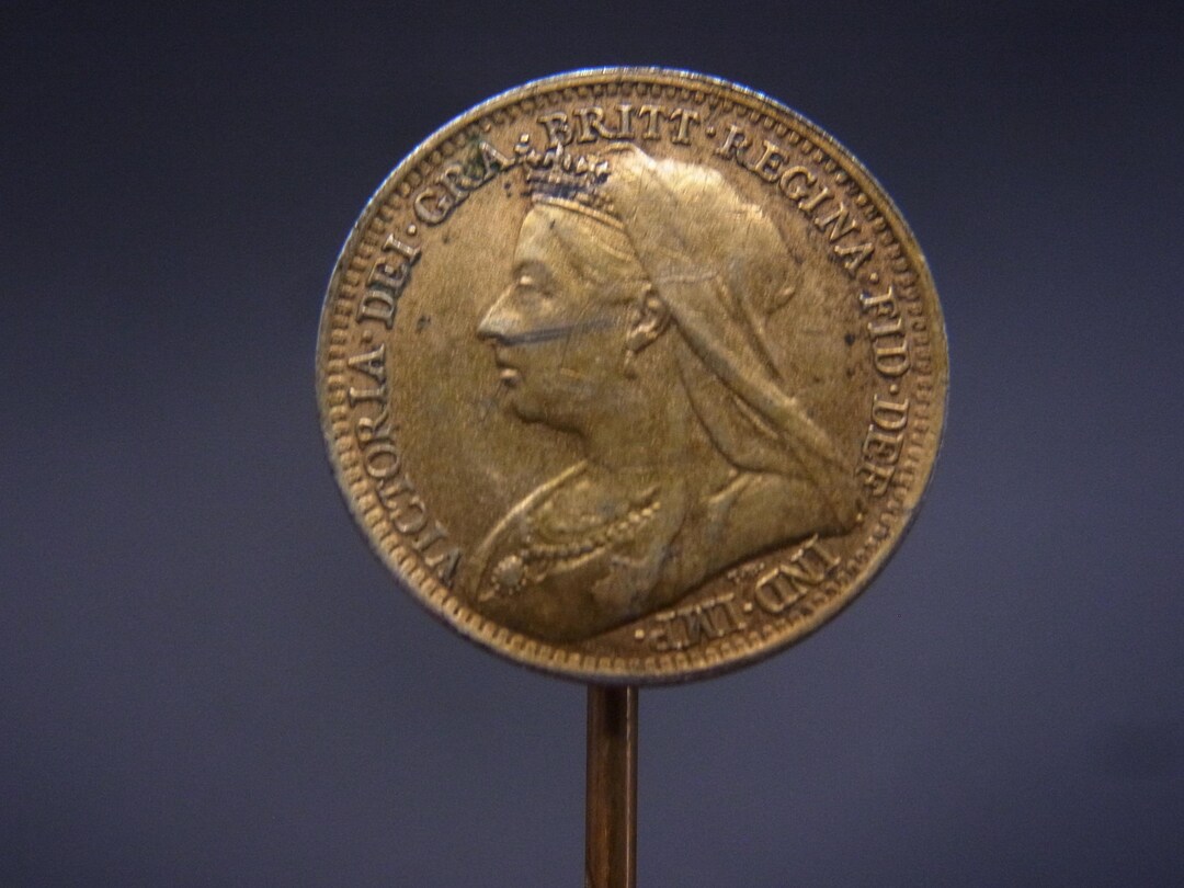 Antique Queen Victorian 3d Coin Stick Pin. Royal Jewellery. English Tie ...