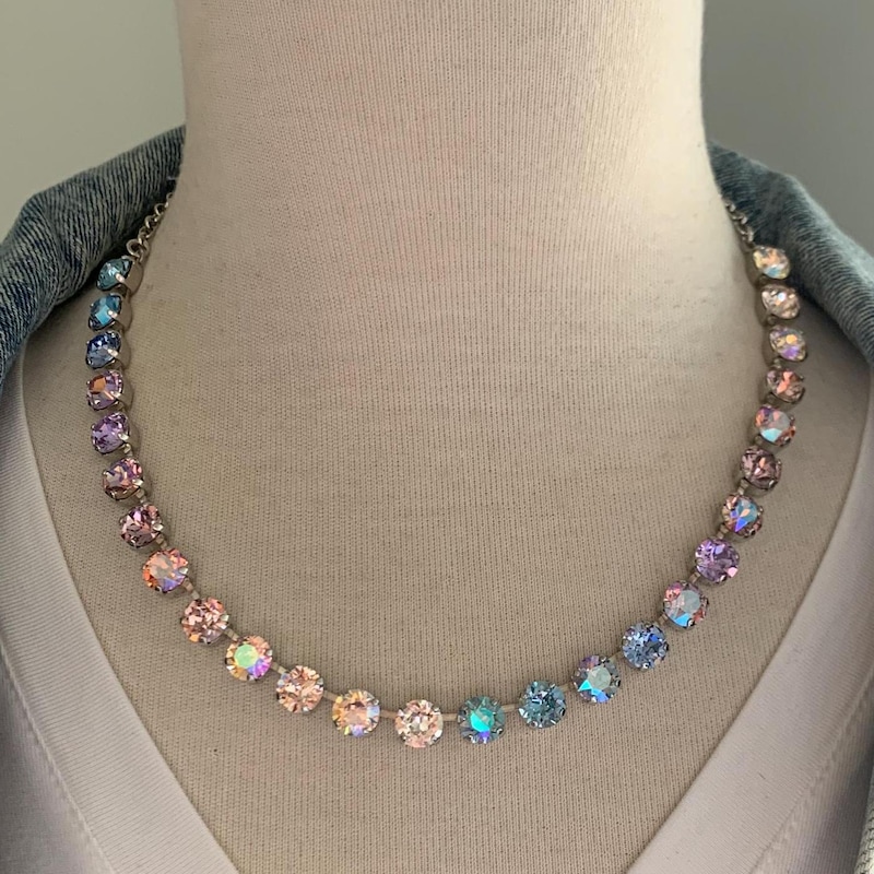 Pastel Bead Necklace - Etsy