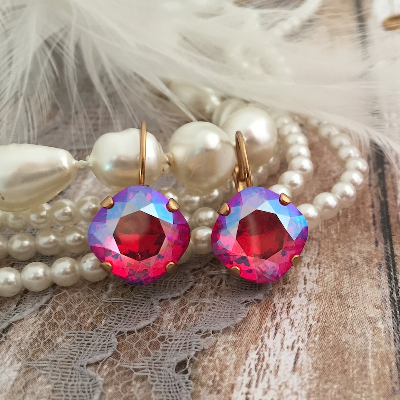Red Earrings - Etsy