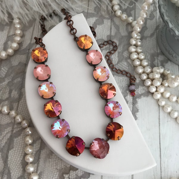 Rust Color Necklace - Etsy