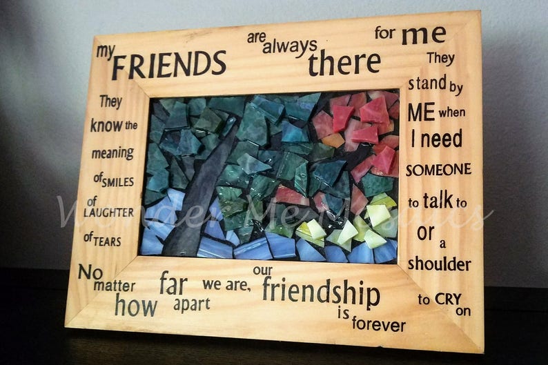 Stained Glass Mosaic Friendship Autumn Tree - Etsy