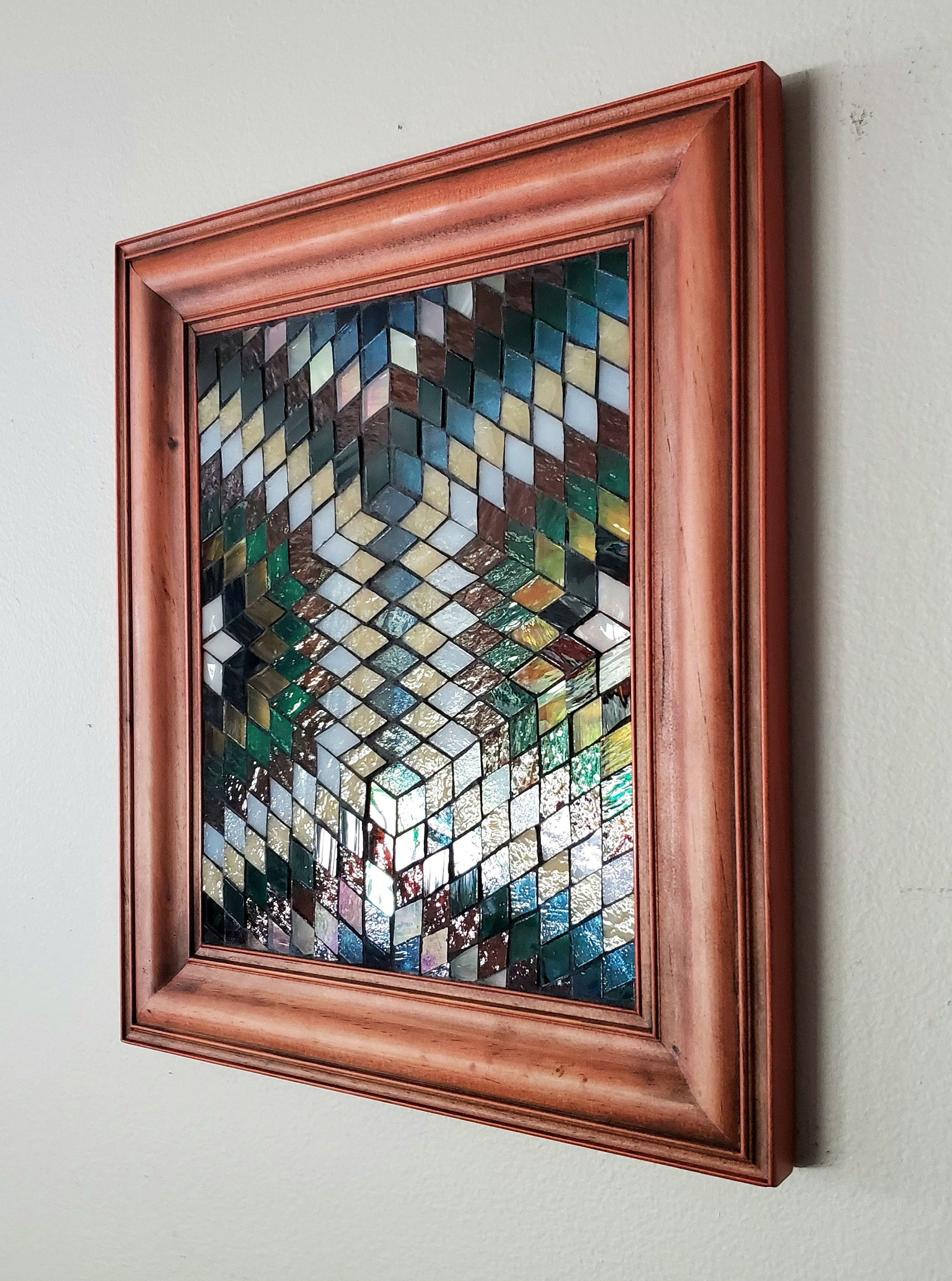 Stained Glass Mosaic Neutral Color Arches | Etsy