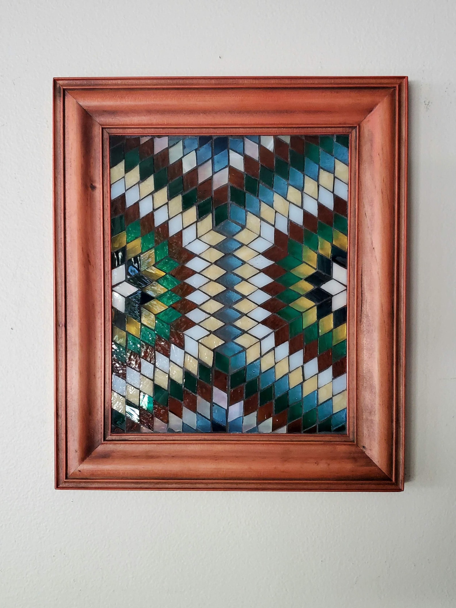 Stained Glass Mosaic Neutral Color Arches | Etsy