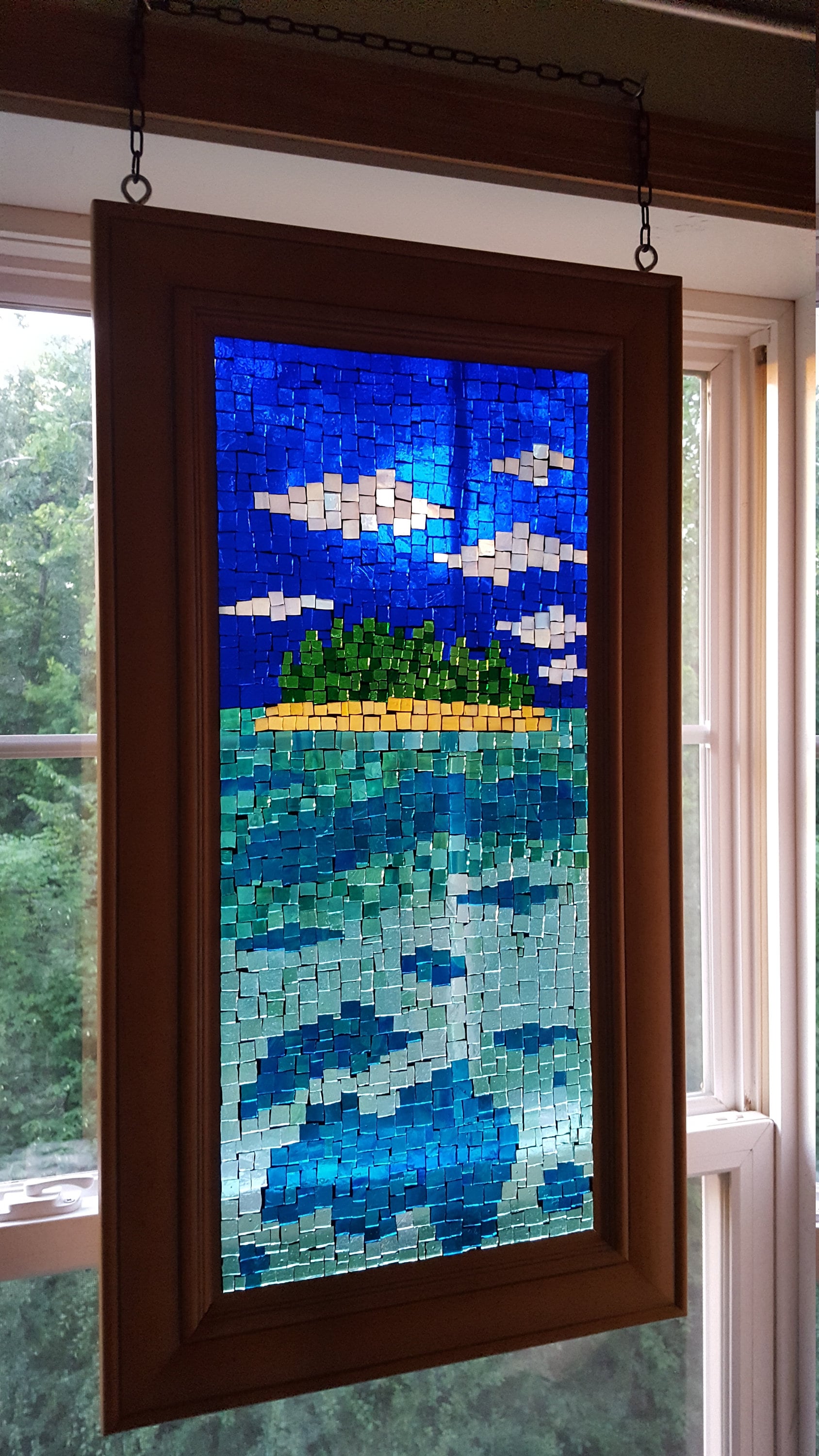 Stained Glass Mosaic - Caribbean Island Serenity - Etsy