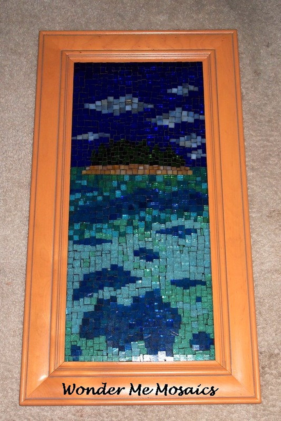 Stained Glass Mosaic - Caribbean Island Serenity - Etsy