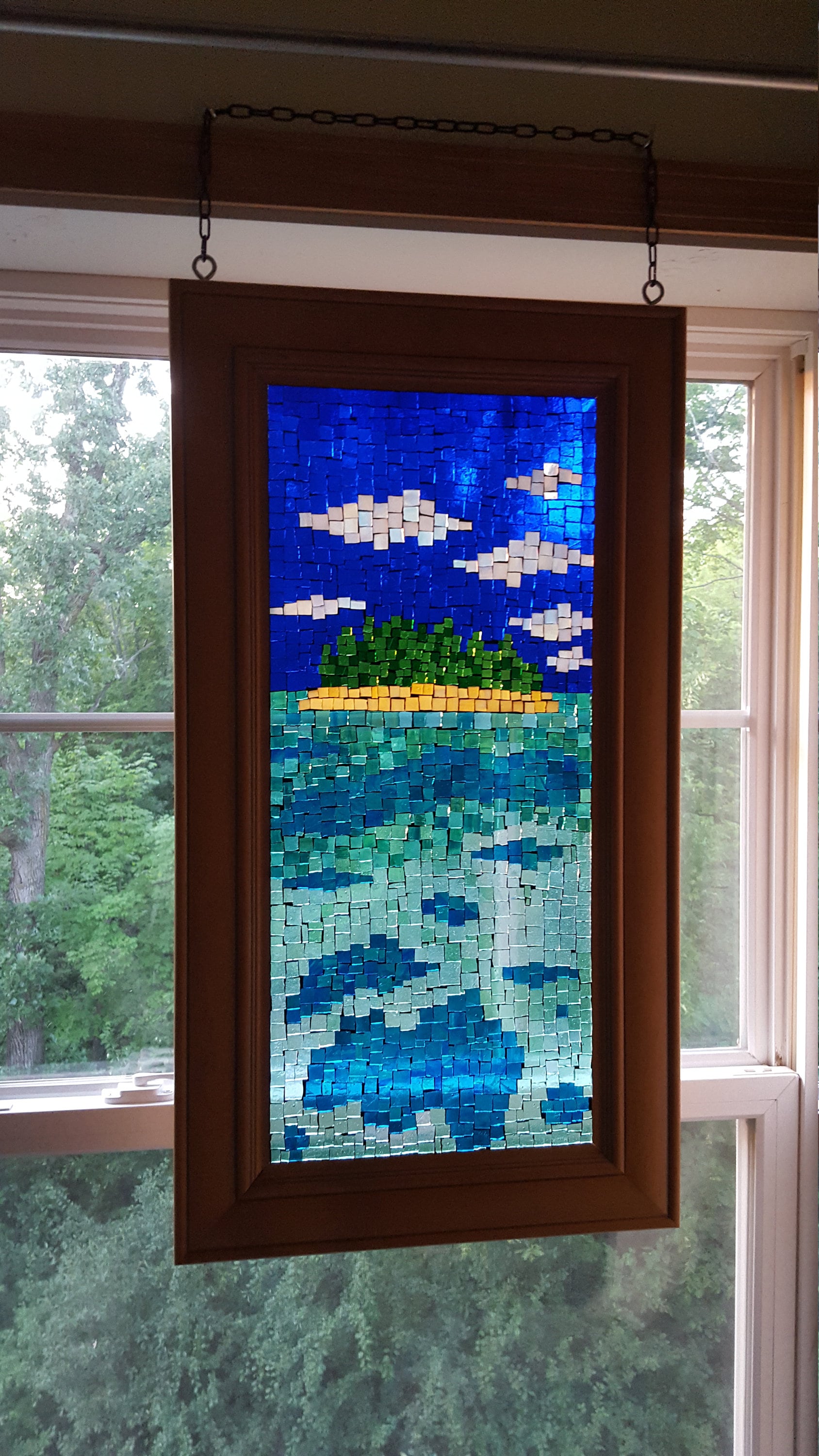 Stained Glass Mosaic - Caribbean Island Serenity - Etsy