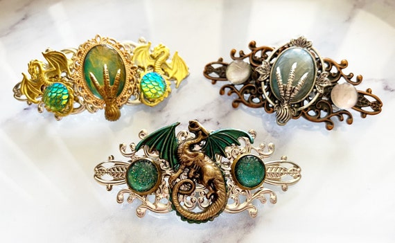 Dragon Hair Barrette Dragon Clip Dragon Lover Gift - Etsy
