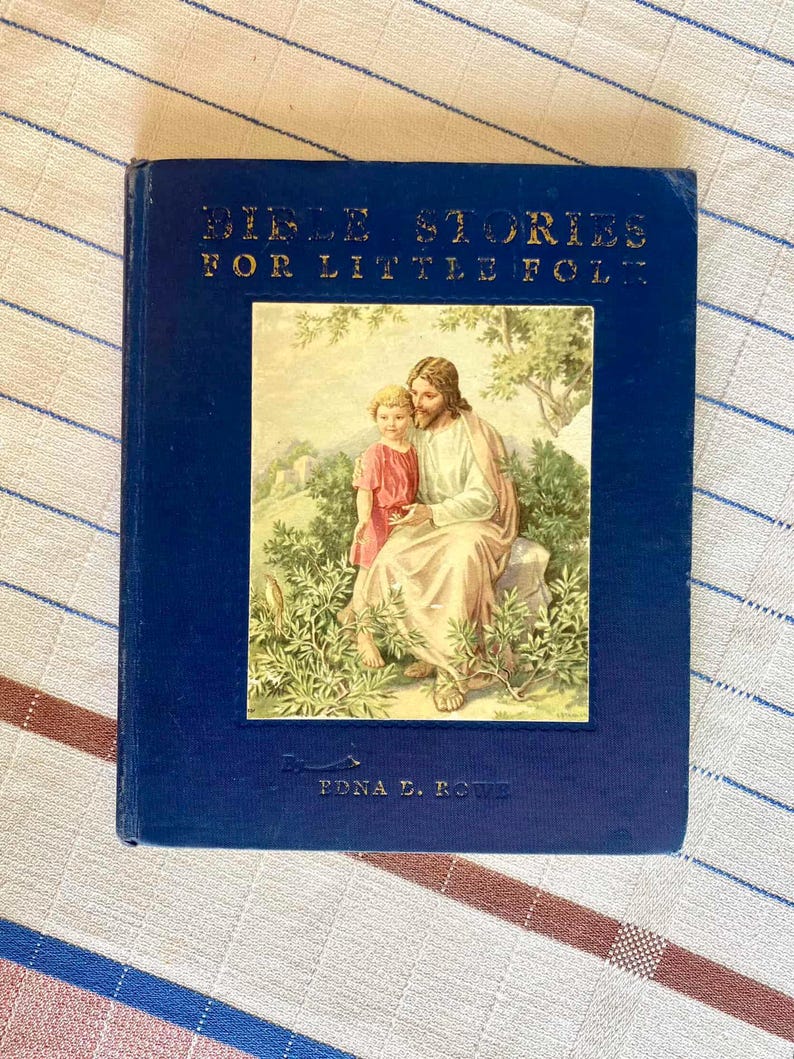 Bible Stories for Little Folk by Edna Rowe, 1926 - Etsy
