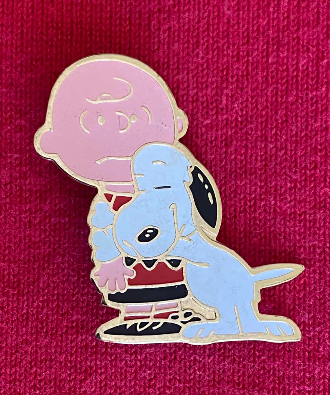 Snoopy and Charlie Brown Enamel on Metal Lapel Pins - Etsy