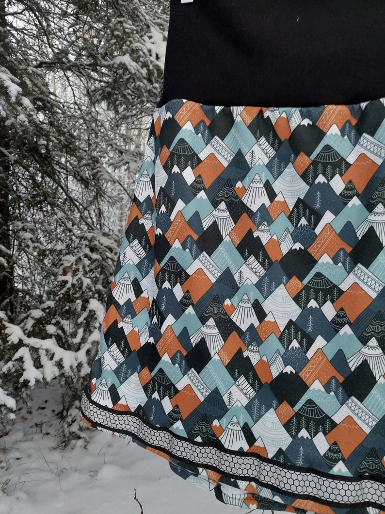 Mountain Snow Skirt - Etsy