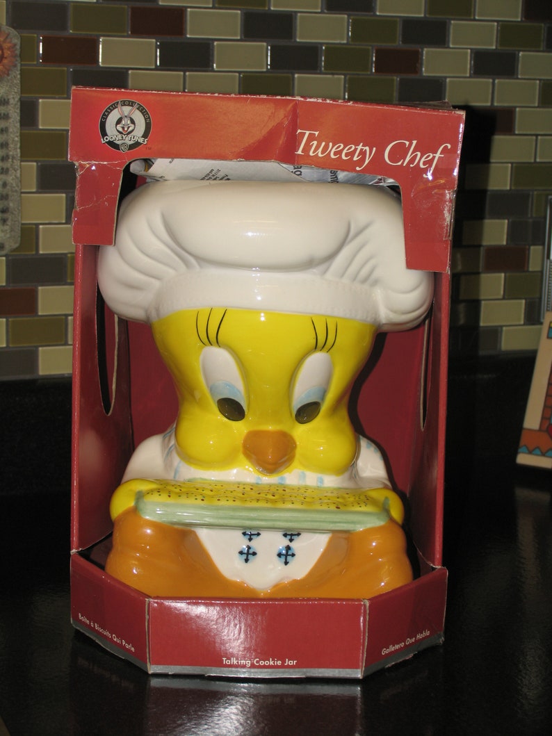 Warner Bros. - Tweety Bird - Chef - Looney Tunes - Ceramic Cookie Jar ...