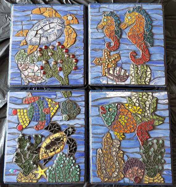 Fish Wall Art 4 Panel Wall Art for Your Wall by Your - Etsy