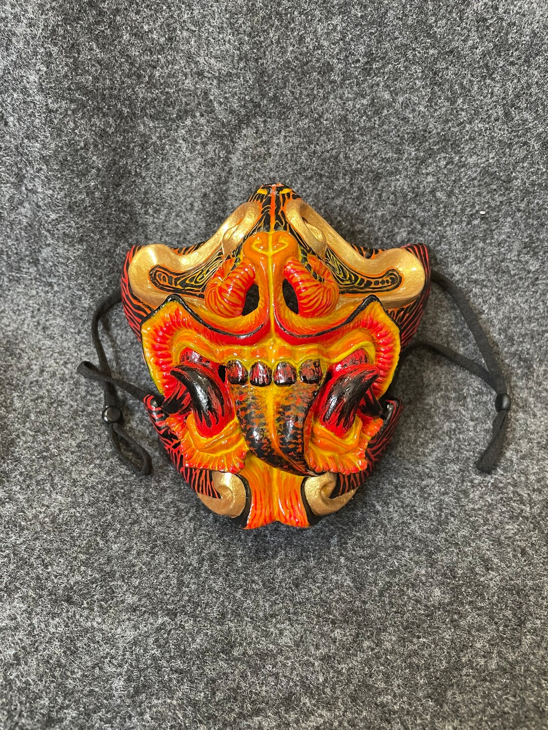 Lava Foo Dog Inspired Creature Half Resin Mask - Etsy