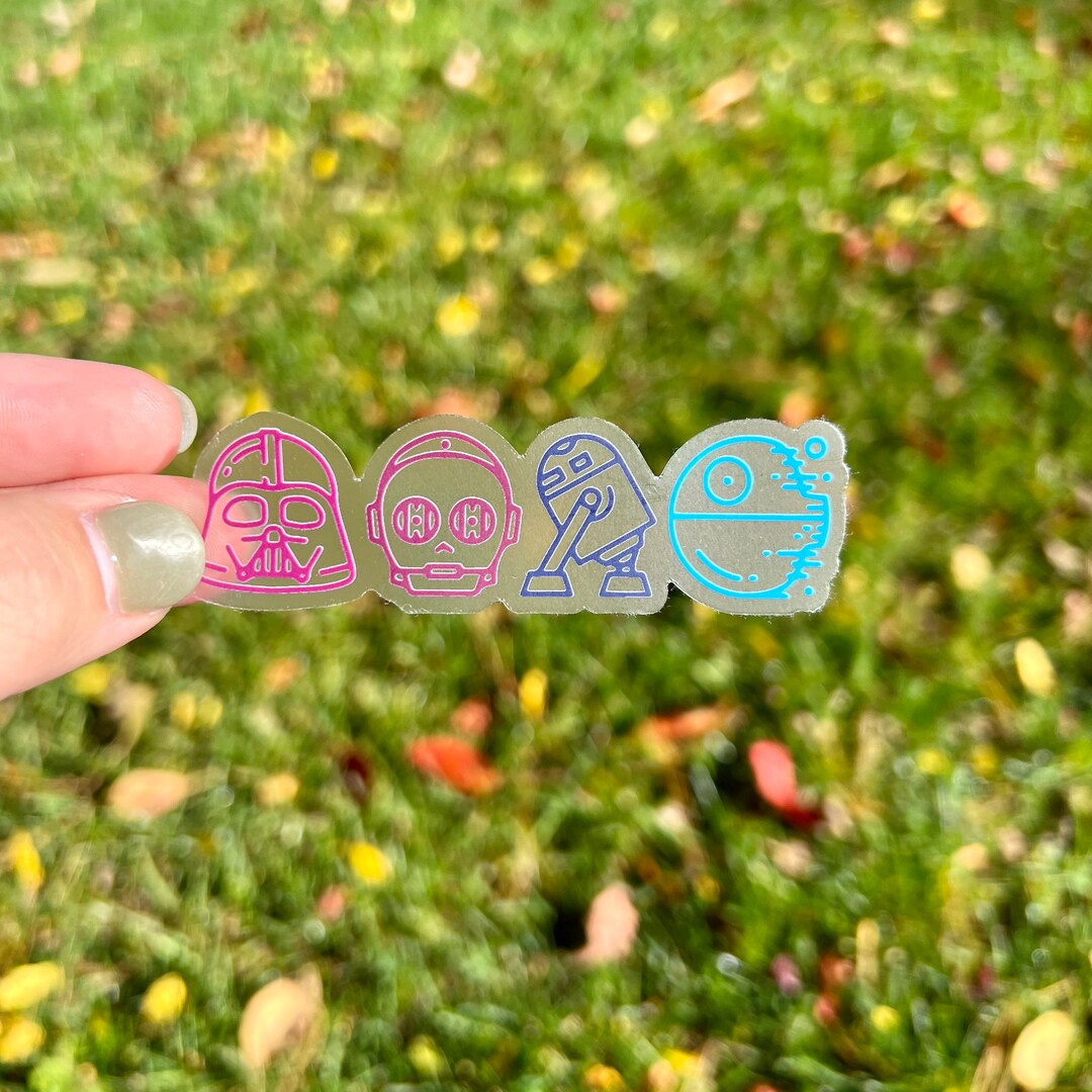 CLEAR Stickers, Star Wars Sticker, Stickers for Tumbler, Vinyl Decals ...
