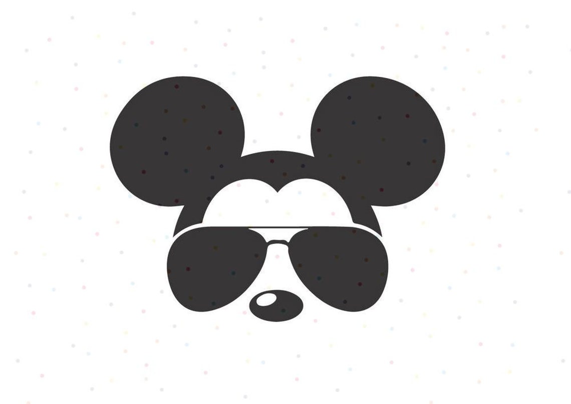 Mickey Mouse Sunglasses SVG PNG Instant Download Cricut | Etsy