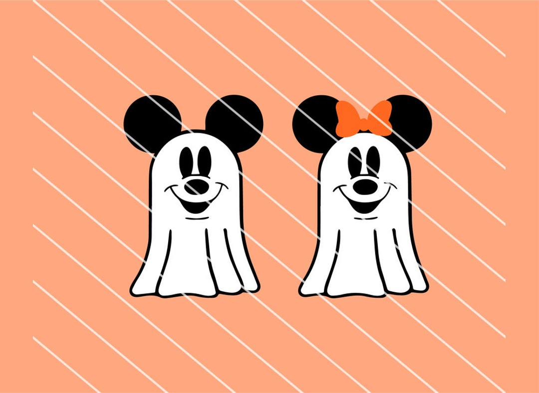 Mickey Mouse and Minnie Mouse Ghost SVG, Instant Download, Cricut and ...