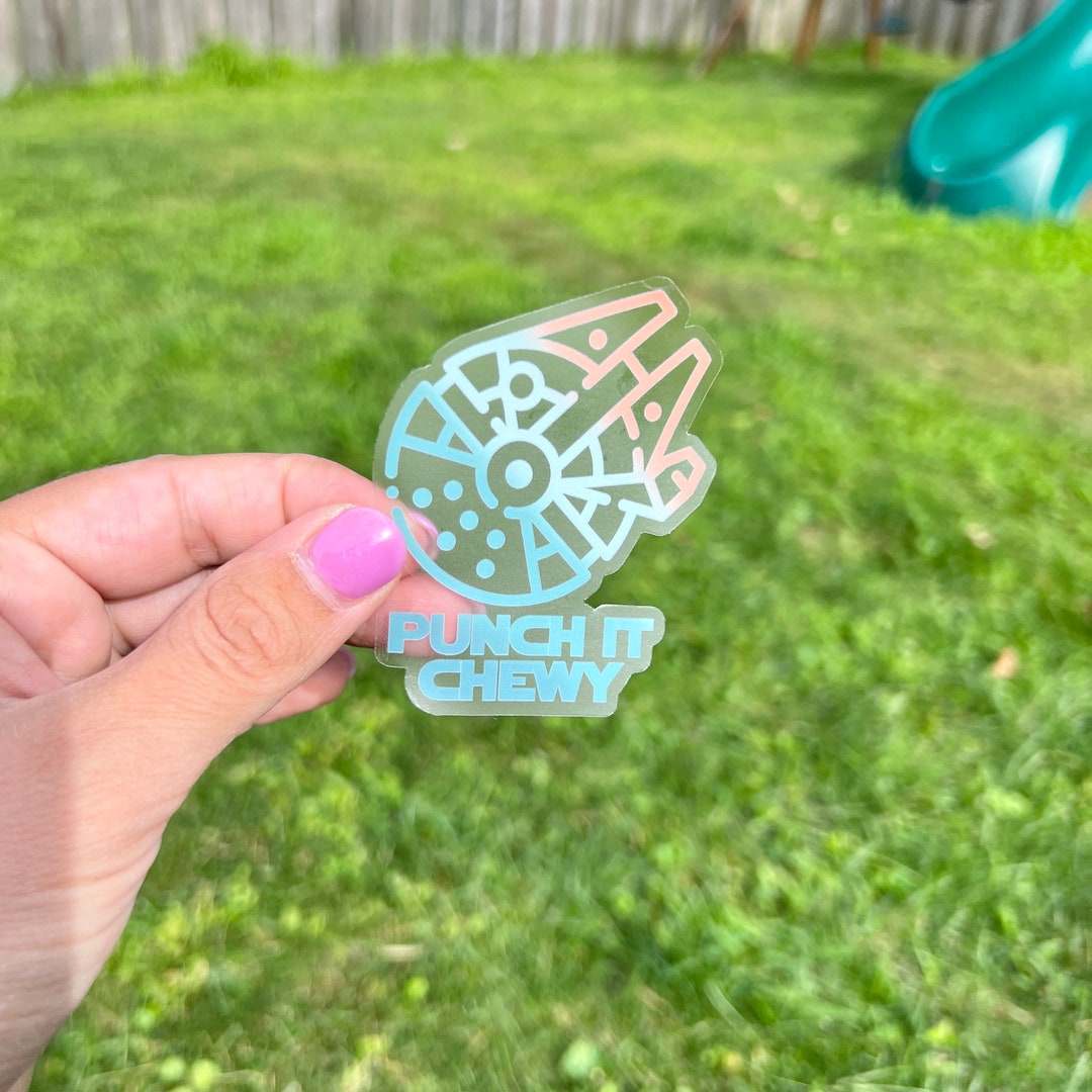 CLEAR Stickers, Punch It Chewy Sticker, Stickers for Tumbler, Vinyl ...