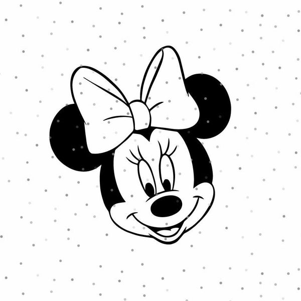 Minnie Outline Svg - Etsy