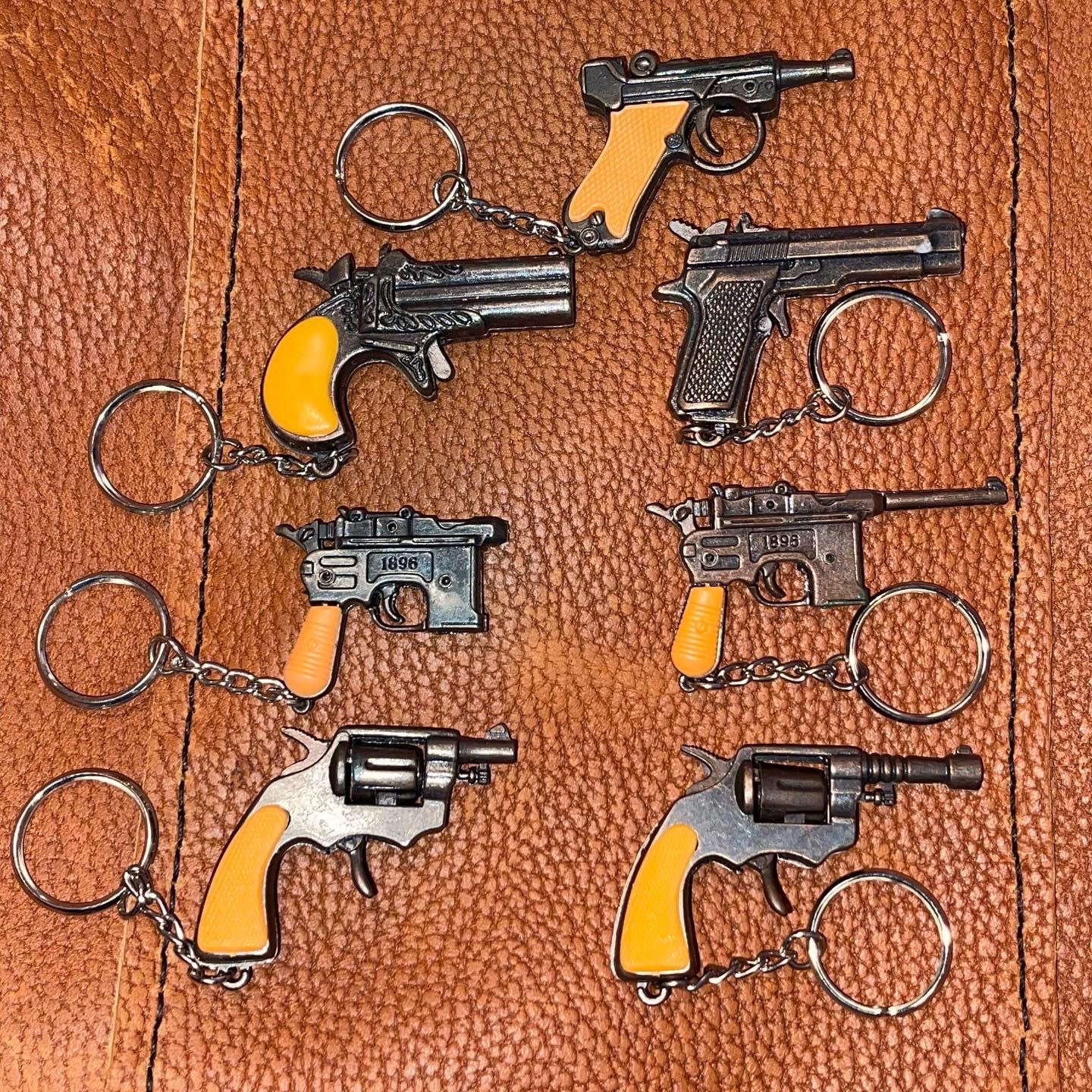 VINTAGE 80'S MAUSER MINI CAP GUN DIE CAST KEY CHAIN PISTOL RING ...