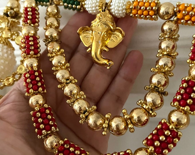 Ganesh Toran Thiran Bandarwal Door Hanging Coloured Beads - Etsy