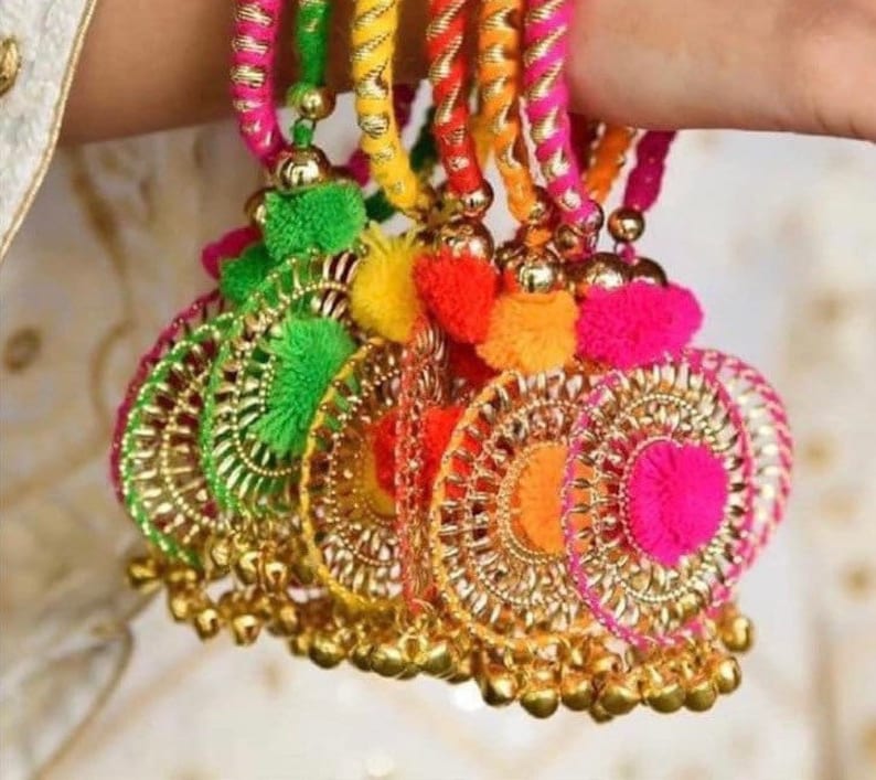 12 Slip-on Indian Wedding Bracelets: Sangeet Mehndi Dholki Ganaas - Etsy UK