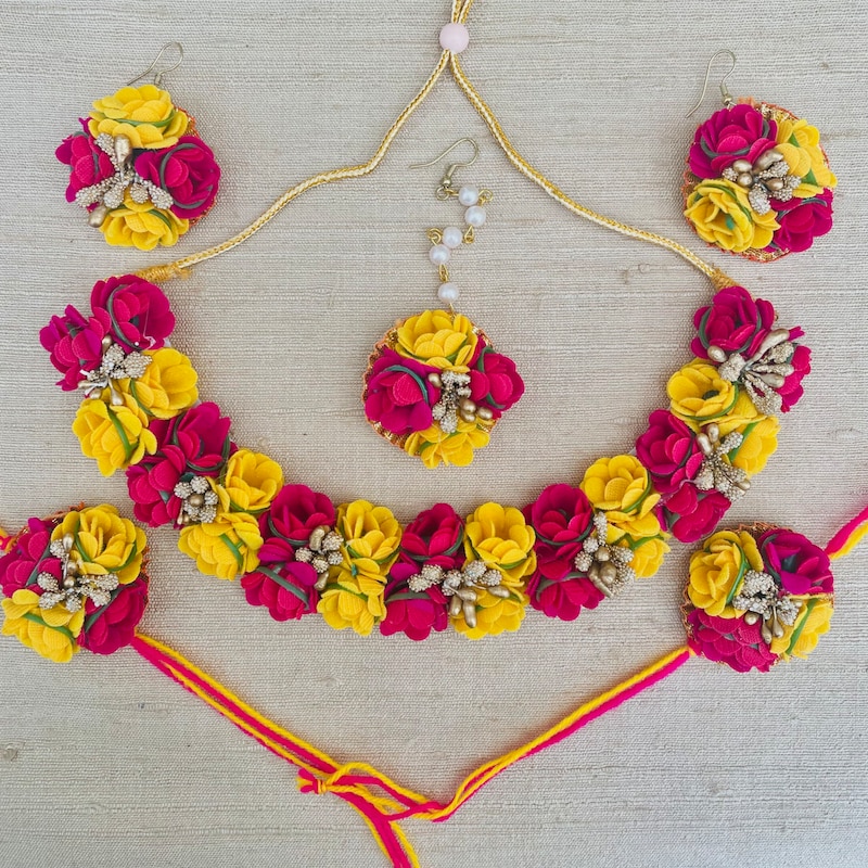 Flower Jewelry Haldi - Etsy