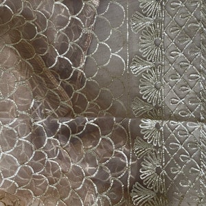 Golden Peach Net Duppattas Gota Work Scarf Chunni Chunri Veil Update ...