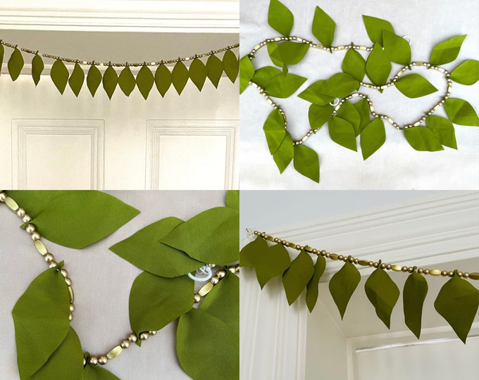 32 Inch Asopalav Mango Leaf Style Door Toran Wall Hanging Festoon ...