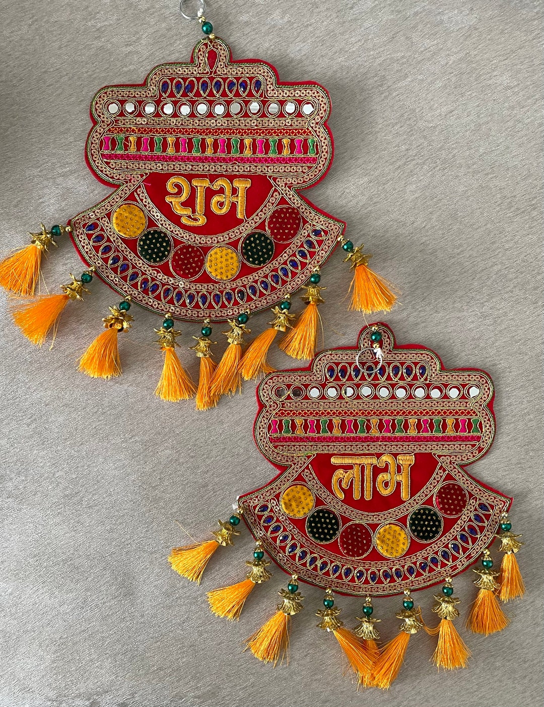 Traditional Shubh Labh Diwali Hanging Decorations Diwalidecor Chakda ...
