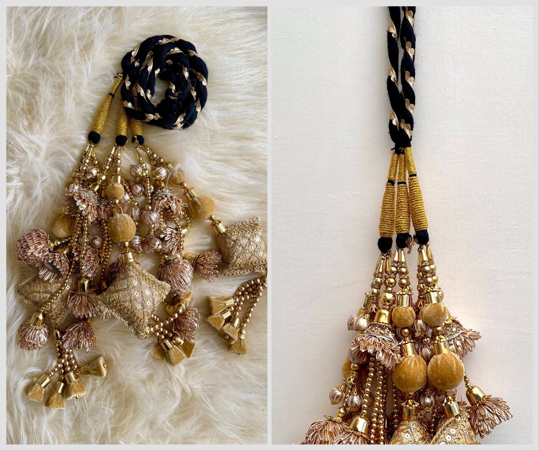 Heavy Look Long Latkan Tassel Paranda Parandi Parandey Punjabi Themed Weddings Phulkari Patiala ...