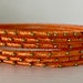 Six Silk Thread Bangles Indian Bangles Stack Various Colours and Sizes ...