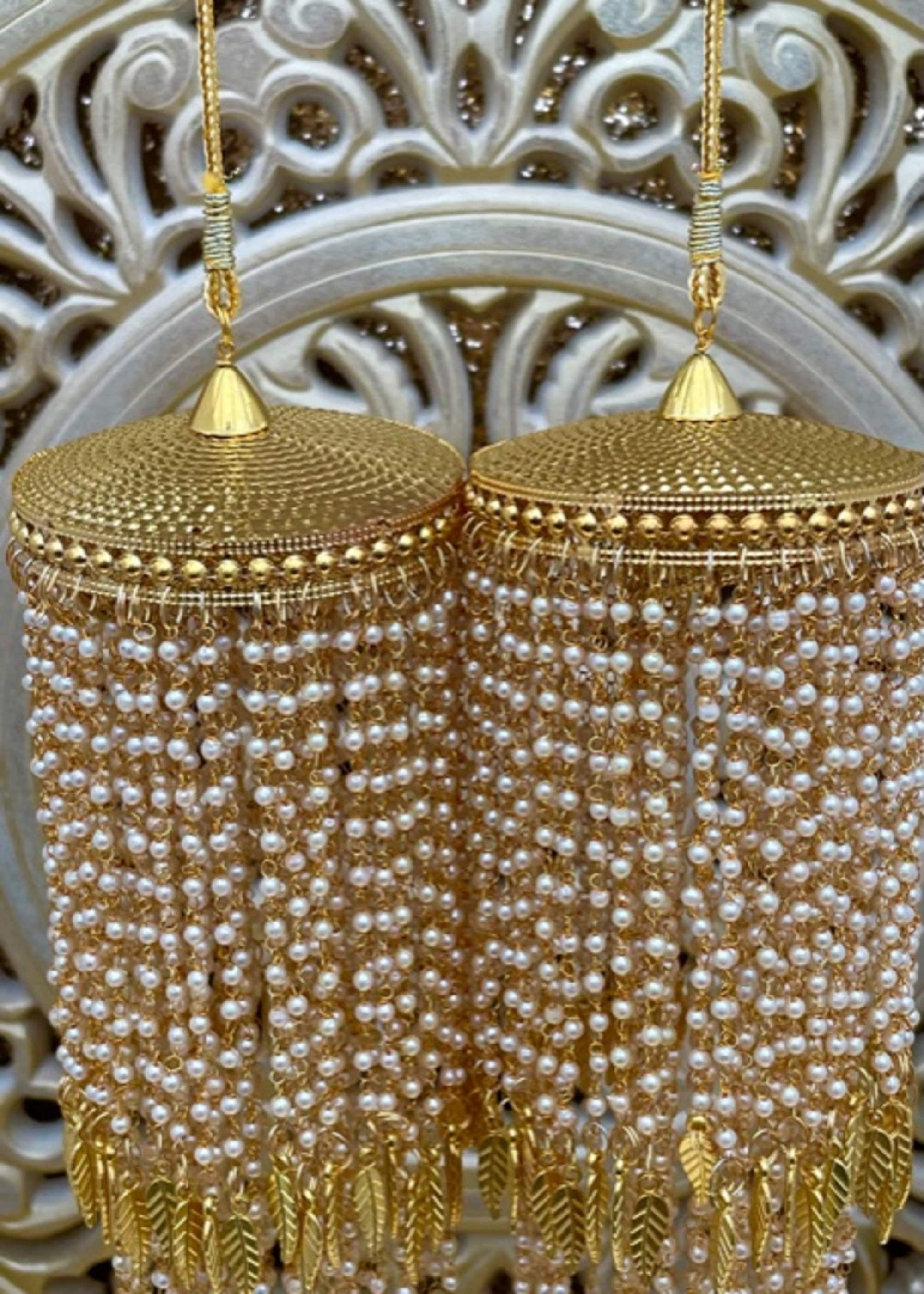 Kashni Kaleera Gold and Pearl Bridal Kaleera Kalire Punjabi | Etsy