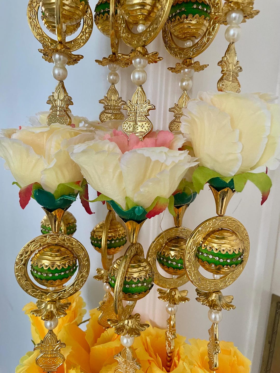 Pack of 5 Hanging Strings for Diwali Mehndi Garden Party Decoration ...