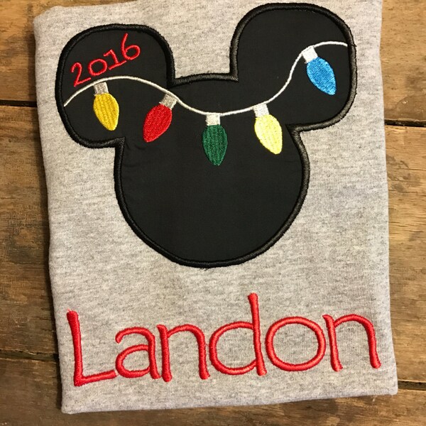 Christmas Mickey Shirt - Etsy