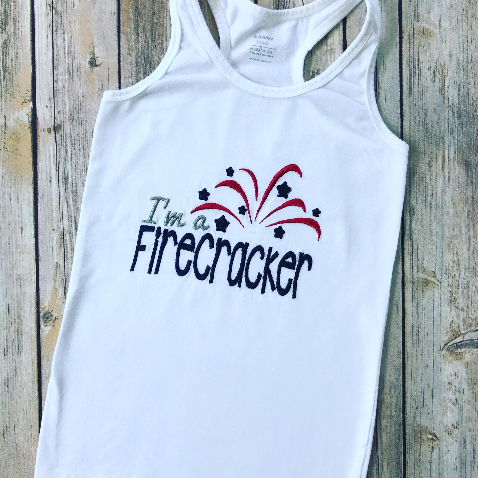 Im A Firecracker Embroidered Shirt 4th Of July Shirt Etsy