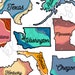 United States Stickers | State Stickers | Decals | 50 States | State ...