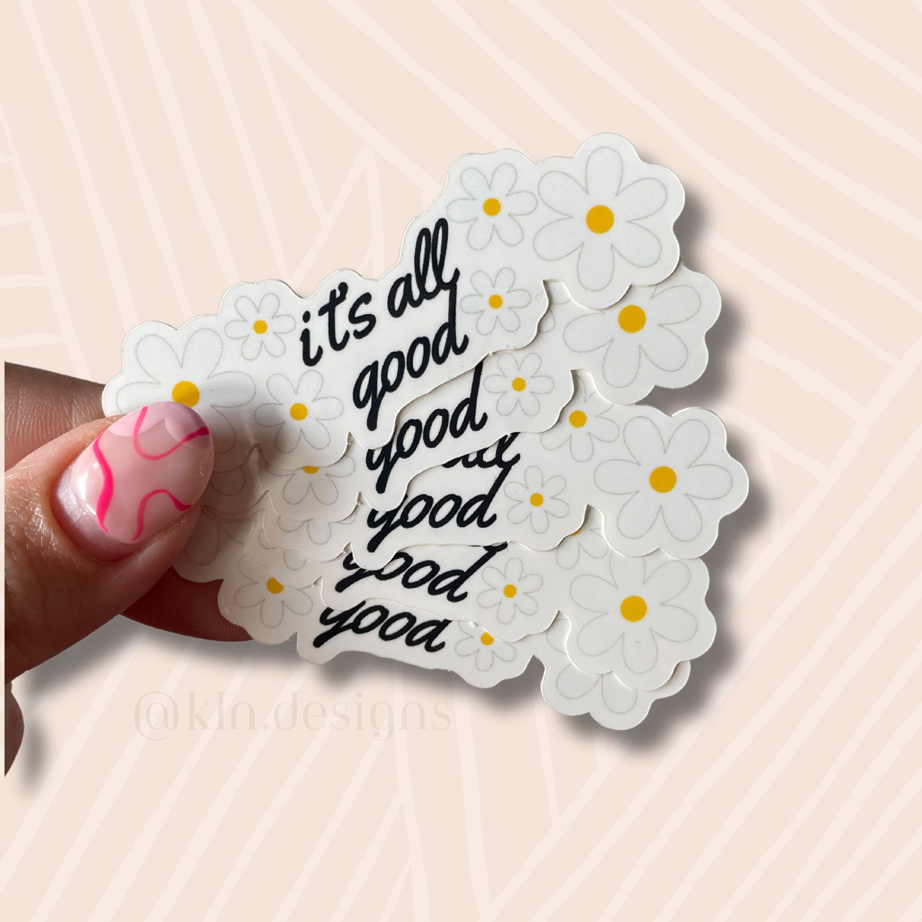 It's All Good Sticker | Flower Sticker | Decal | Laptop Sticker ...