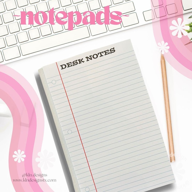 Desk Notes Notepad | Notepads | Tear off Notepads | 50 Page Notepads ...