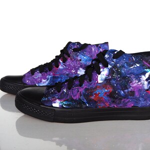 Hand Painted Purple Galaxy Shoes Custom Galaxy Sneakers - Etsy